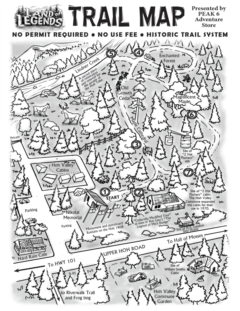 Land of Legends Trail Map